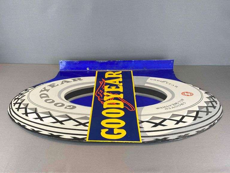 Goodyear Tire Porcelain Advertising Flange Sign - Matthew Bullock ...