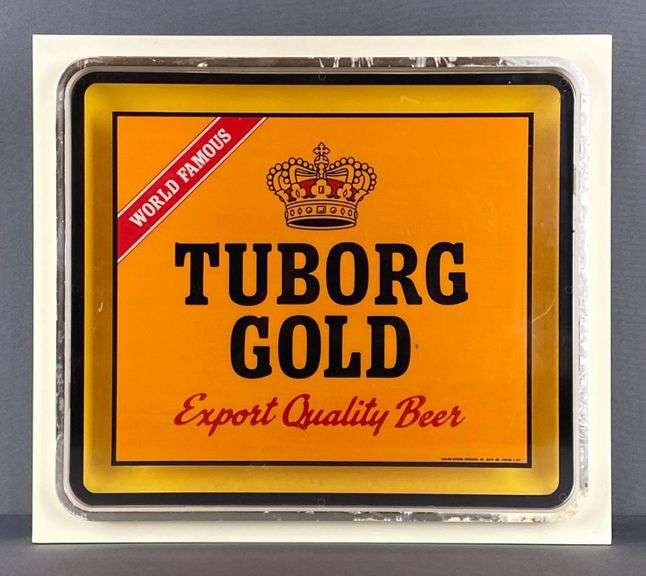 Tuborg Gold Light Up Advertising Beer Sign - Matthew Bullock Auctioneers