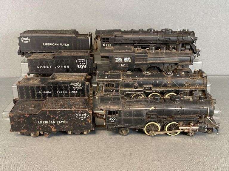 Group of 4 American Flyer O Scale Steam Locomotives With Tenders ...