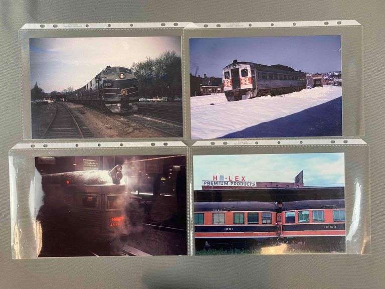Group Of 40+ Train Photos - Matthew Bullock Auctioneers