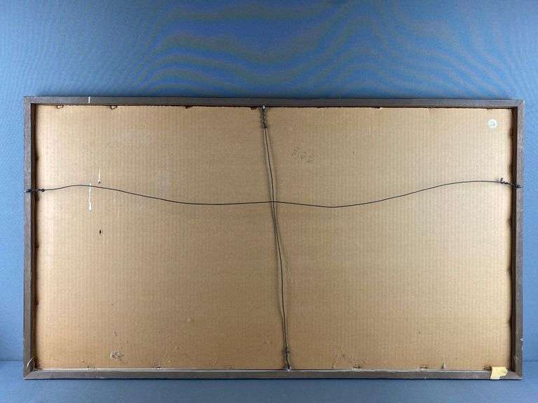 Framed Don Fusco Acrylic on Paper - Matthew Bullock Auctioneers