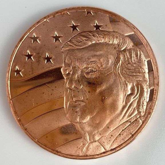 Donald Trump 1oz. .999 Fine Copper - Matthew Bullock Auctioneers