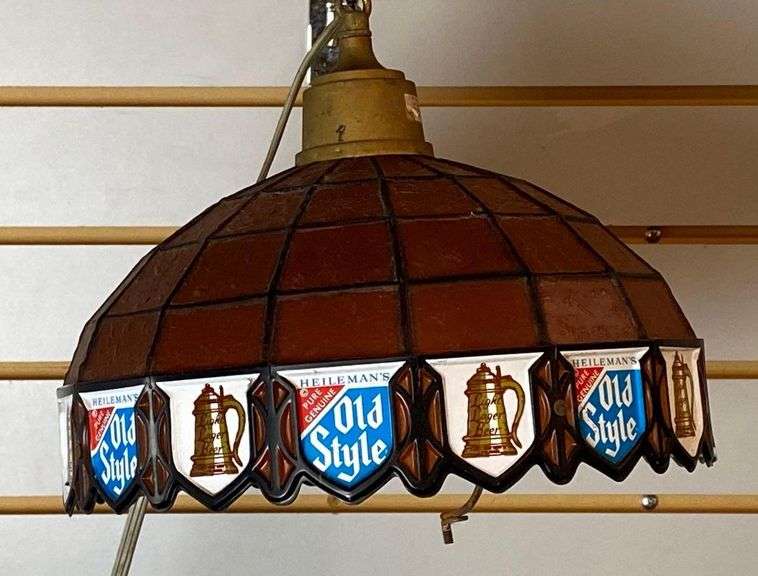 Old Style Light Up Advertising Hanging Beer Shade - Matthew Bullock ...