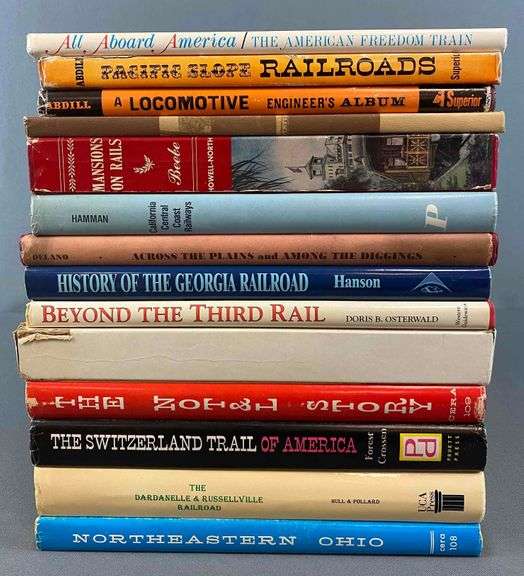 Group Of 14 Train Books - Matthew Bullock Auctioneers