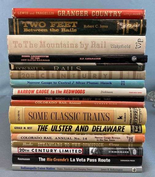 Group Of 17 Train Books - Matthew Bullock Auctioneers