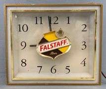 Falstaff Light-Up Advertising Beer Clock - Matthew Bullock Auctioneers