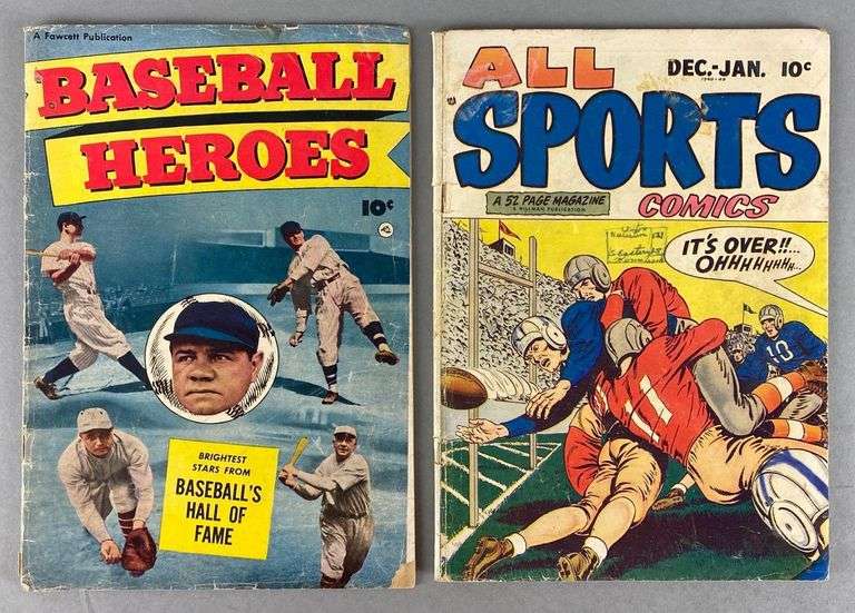 Group of 2 Assorted Sports Comic Books - Matthew Bullock Auctioneers
