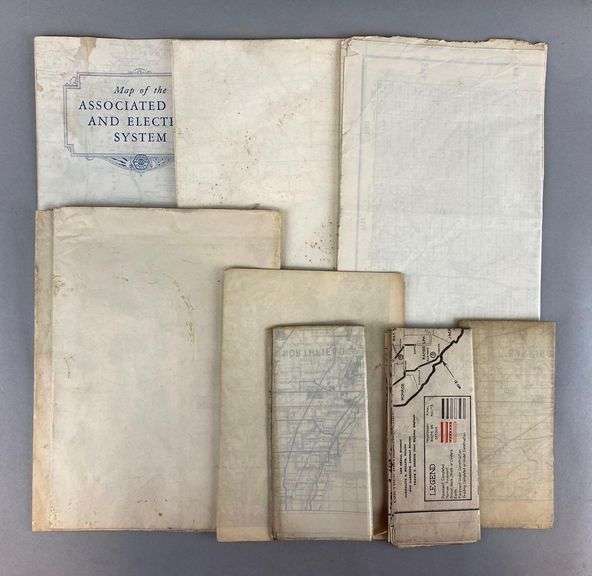 Group Of 8 Assorted Maps - Matthew Bullock Auctioneers