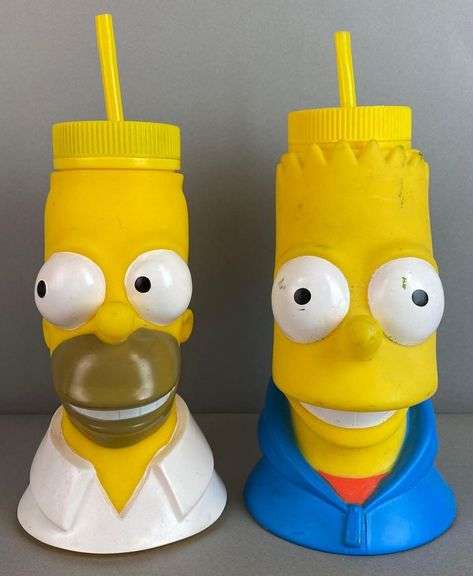 Group of 2 Universal Studios The Simpsons Water Bottles - Matthew ...
