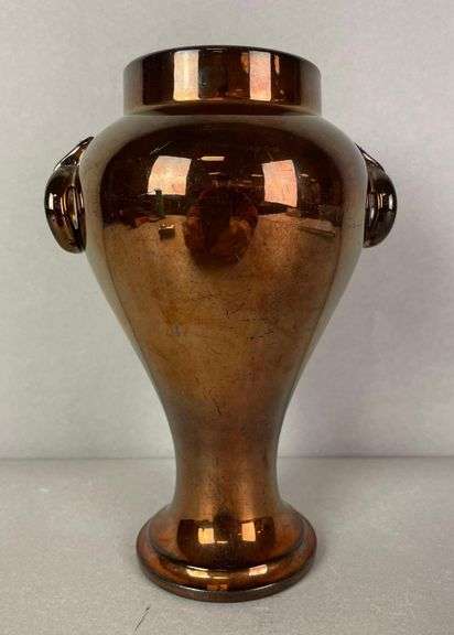 1800s Early Copper Luster Vase - Matthew Bullock Auctioneers