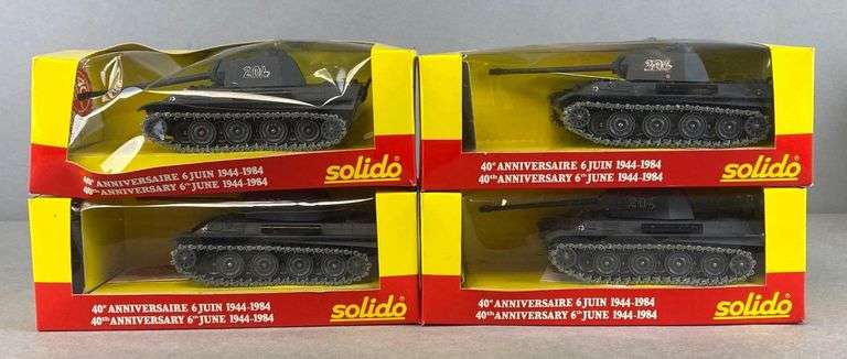 Group of 4 Solido PzKpfw Panther Die-Cast Tanks - Matthew Bullock ...