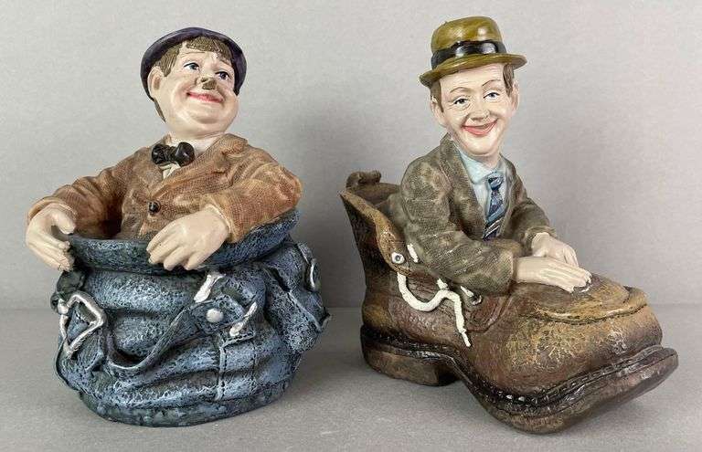 Laurel and Hardy Ceramic Banks - Matthew Bullock Auctioneers