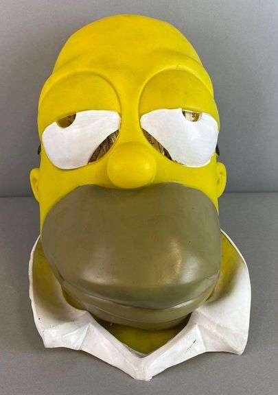 Fox The Simpsons Homer Rubber Mask - Matthew Bullock Auctioneers