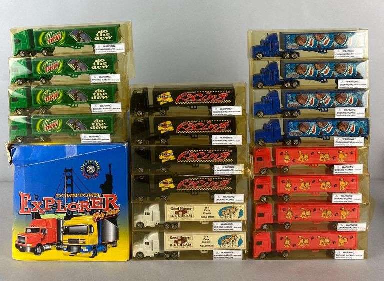 Golden Wheel Downtown Explorer Big Rigs Die Cast Vehicle Set - Matthew ...