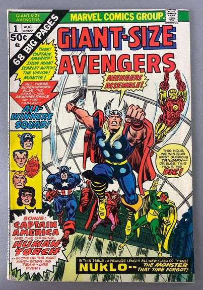 Marvel Comics Giant Size Avengers No. 1 - Matthew Bullock Auctioneers