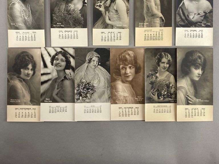 Group of 16 Women Photo Calendars - Matthew Bullock Auctioneers