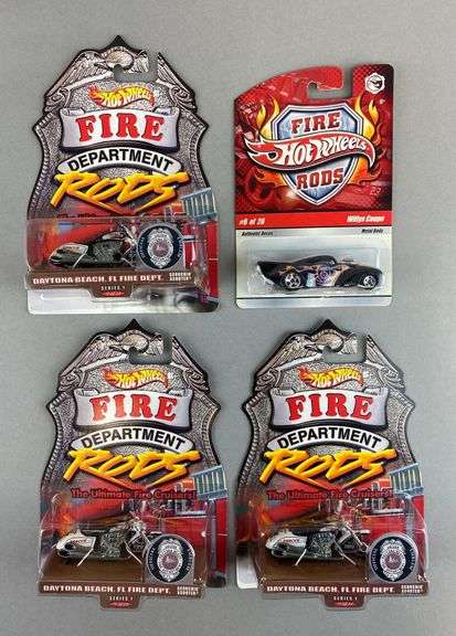 Group of 4 Hot Wheels Fire Vehicles - Matthew Bullock Auctioneers