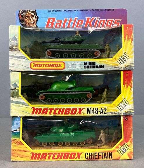 Group of 3 Matchbox Battle Kings Die-Cast Vehicles - Matthew Bullock ...