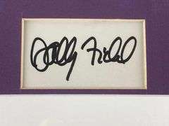Sally Field Cut Signature with Photograph No COA - Matthew Bullock ...