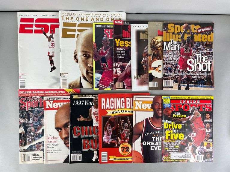 Group of 23 Michael Jordan Magazines - Matthew Bullock Auctioneers