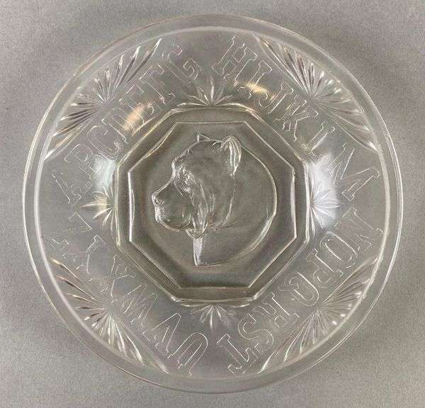 Bryce Higbee EAPG ABC Dog Plate - Matthew Bullock Auctioneers