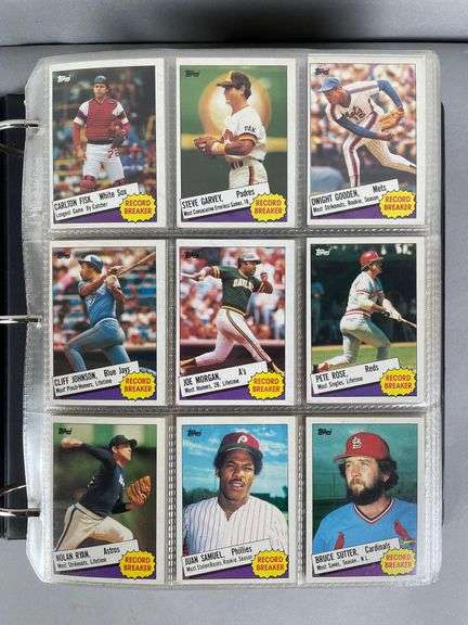 1985 Topps and Topps Traded Baseball Sets - Matthew Bullock Auctioneers