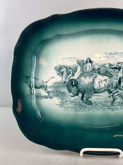 Semi-Vitreous Buffalo Pottery Server Plate - Matthew Bullock Auctioneers
