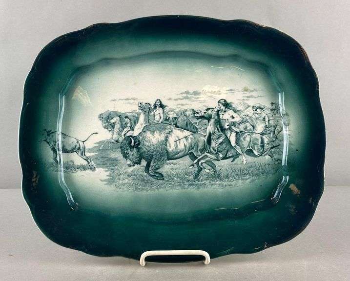 Semi-Vitreous Buffalo Pottery Server Plate - Matthew Bullock Auctioneers