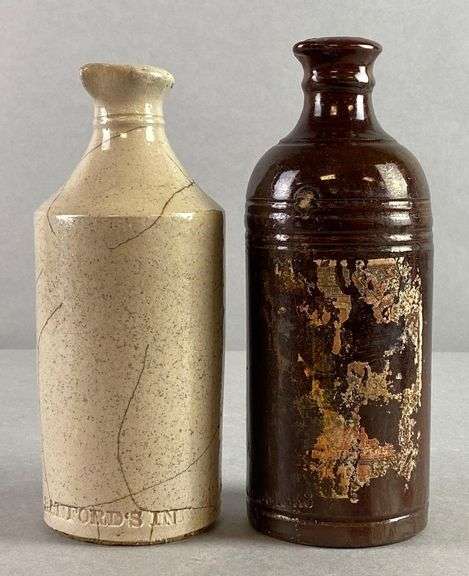 Group of 2 Sanfords Master Stoneware Ink Bottles - Matthew Bullock ...