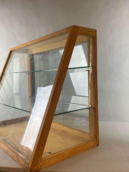 Vintage Wood and Glass Countertop Display Case - Matthew Bullock ...