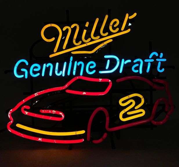 Miller Genuine Draft Neon Advertising Sign - Matthew Bullock Auctioneers