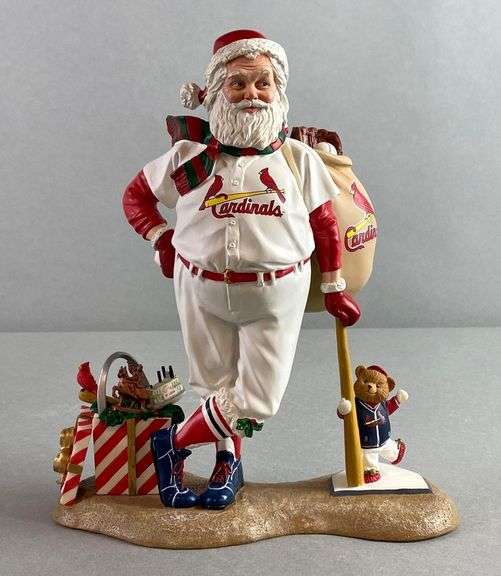 MLB St. Louis Cardinals Santa Figurine - Matthew Bullock Auctioneers