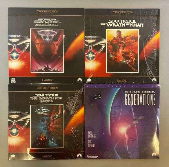 Group of 4 Star Strek Laser Discs - Matthew Bullock Auctioneers