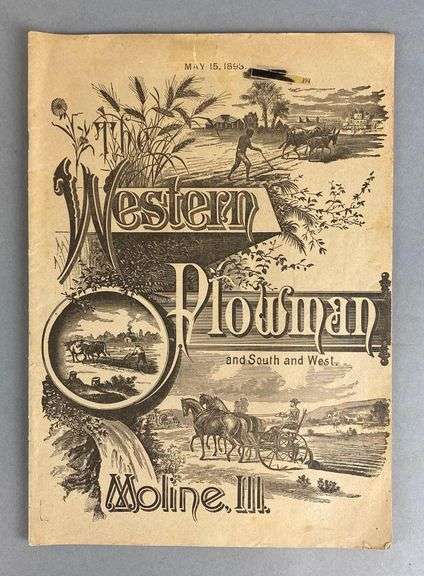 1893 Moline Illinois Western Plowman Journal - Matthew Bullock Auctioneers
