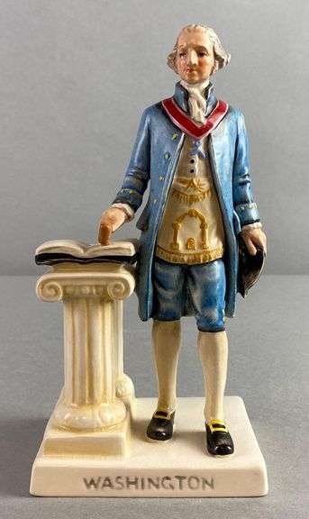 Goebel George Washington Porcelain Figurine - Matthew Bullock Auctioneers