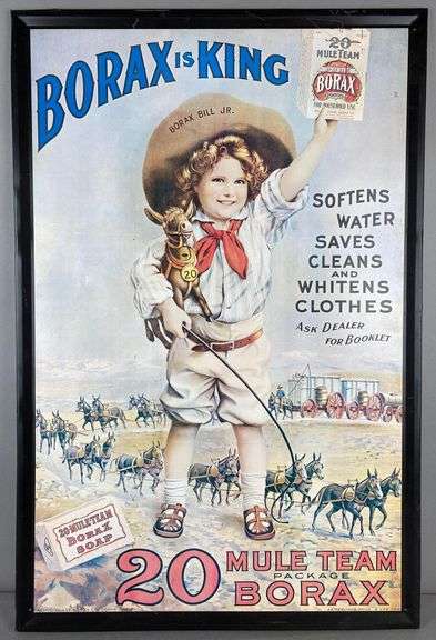 Borax Metal Advertising Sign - Matthew Bullock Auctioneers
