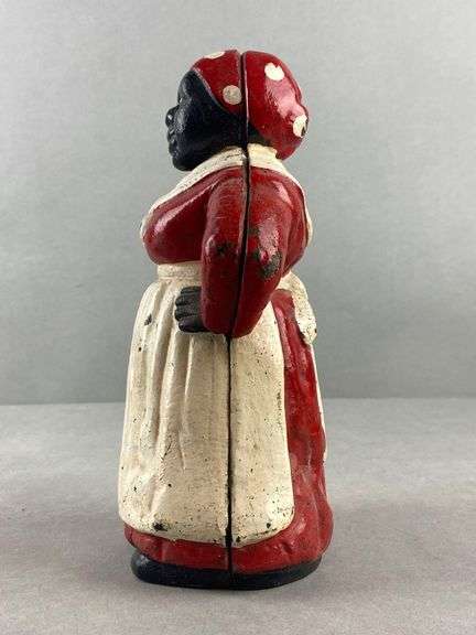 Black Americana Aunt Jemima Cast Iron Coin Bank - Matthew Bullock ...