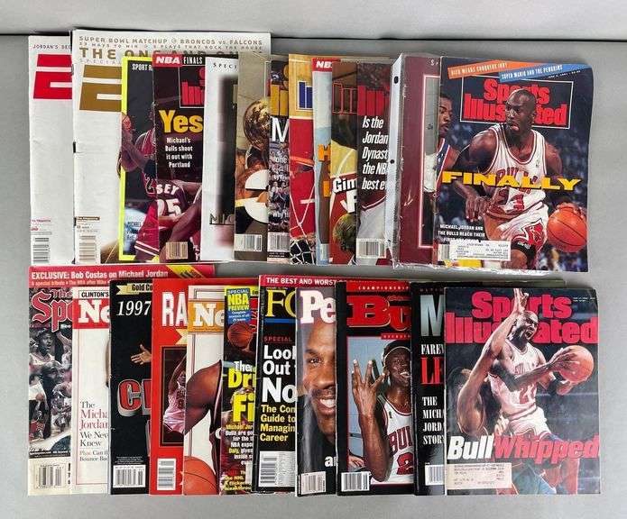 Group of 23 Michael Jordan Magazines - Matthew Bullock Auctioneers