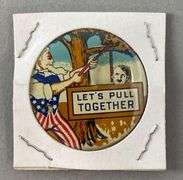 Uncle Sam/Adolf Hitler Lets Pull Together WWII Pin - Matthew Bullock ...