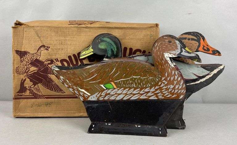 Dunster Dupe a Duck Folding Duck Decoys - Matthew Bullock Auctioneers