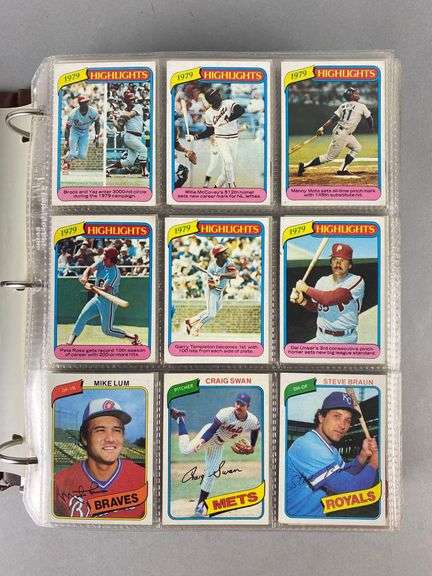 1980 Topps Baseball Card Set - Matthew Bullock Auctioneers