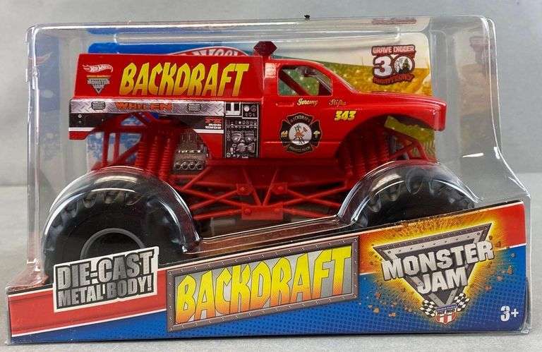 Hot Wheels Monster Jam Backdraft Die-Cast Minster Truck - Matthew ...
