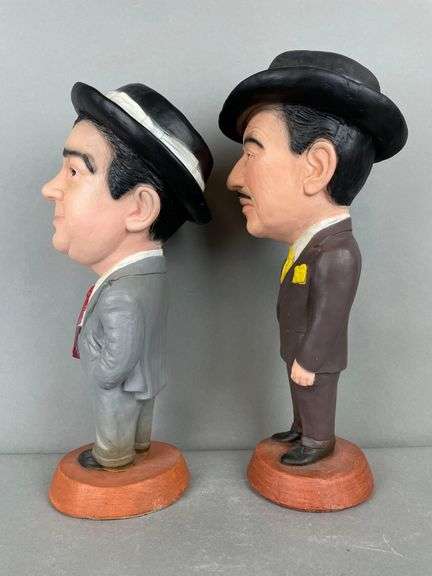 Group of 2 Abbott and Costello Esco Chalkware Statues - Matthew Bullock ...