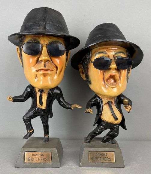 Rare The Blues Brothers Big Head Dancing Resin Statues - Matthew ...