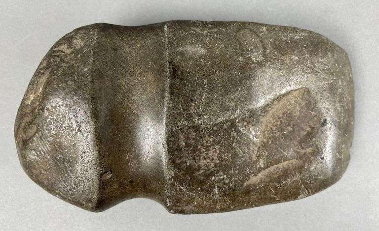 Native American 3/4 Groove Axe Artifact - Matthew Bullock Auctioneers
