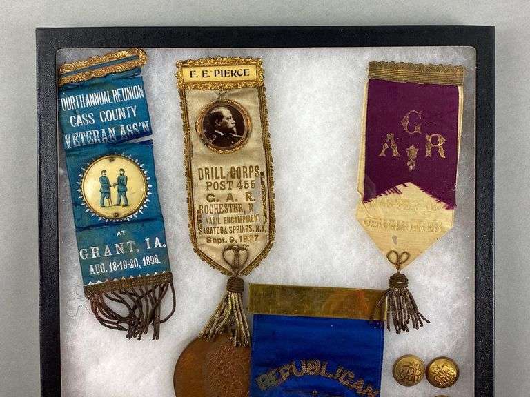 Group of 10 Assorted GAR Military Ribbons and More - Matthew Bullock ...