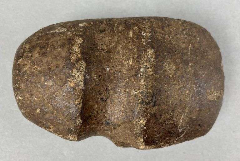 Native American 3/4 Groove Axe Artifact - Matthew Bullock Auctioneers