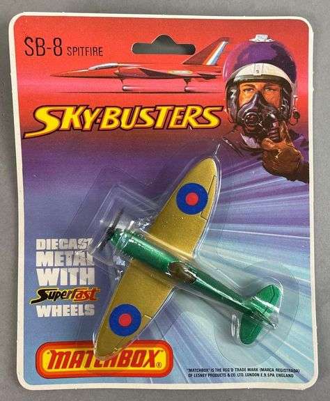 Group of 6 Matchbox Sky-Busters SB-8 Spitfire Planes - Matthew Bullock ...