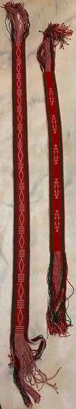 Pair of Native American Hopi Sashes - Matthew Bullock Auctioneers