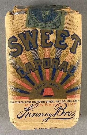 1910 Sweet Caporal Unopened Tobacco Cigarette Pack - Large Size ...